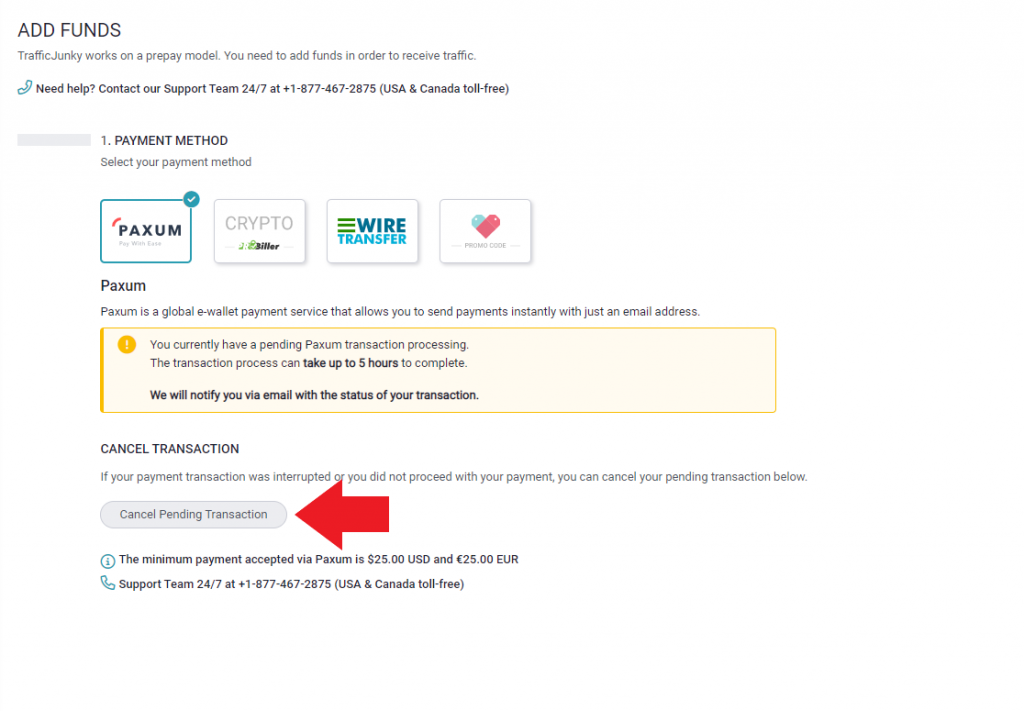 Guide: Paxum Payments Towards Your TrafficJunky Account