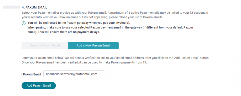 Guide: Paxum Payments Towards Your TrafficJunky Account