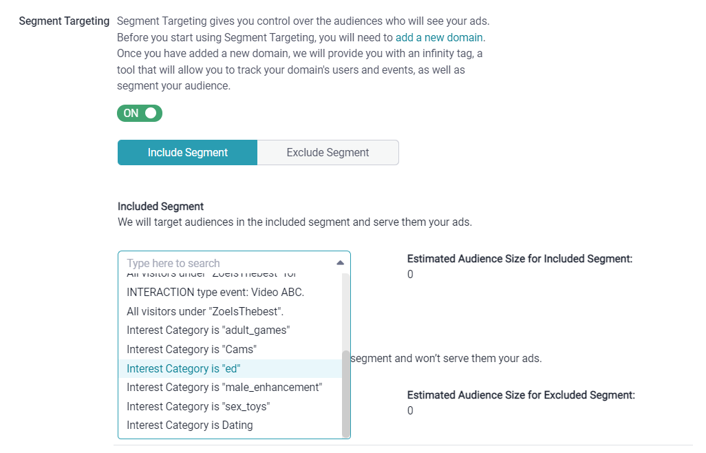 Guide: Retargeting Using Infinity Tags & Segment Targeting